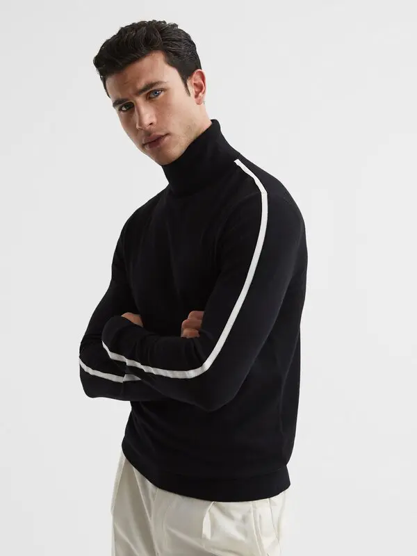 REISS Aspen Long Sleeve Roll Neck Jumper