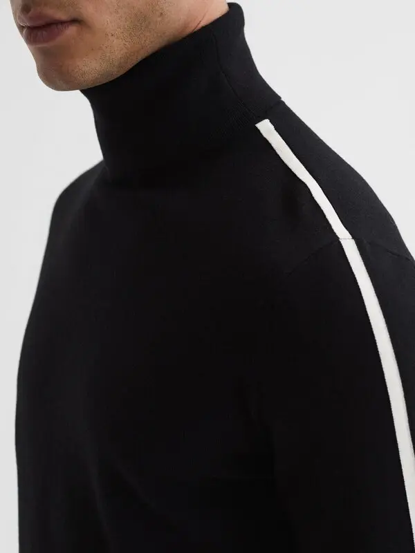 REISS Aspen Long Sleeve Roll Neck Jumper