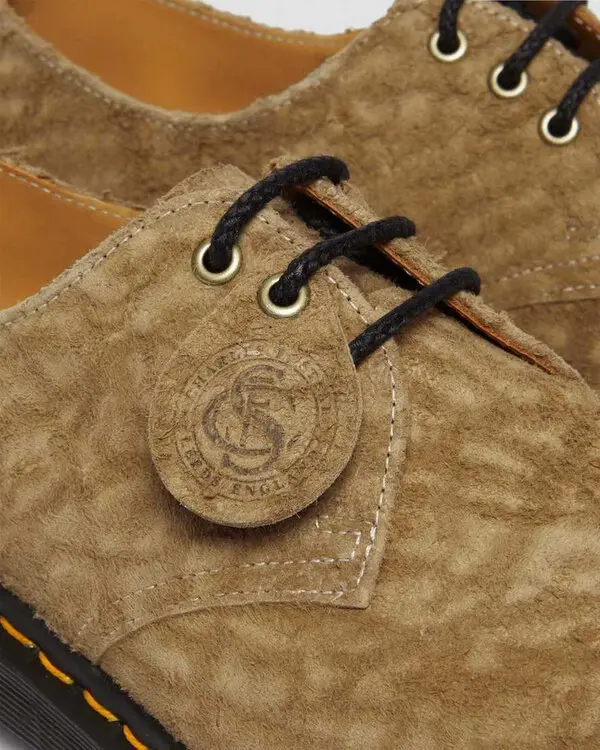 Dr. Martens 1461 Bex Made In England Hairy Suede Oxfords - Tan,brown