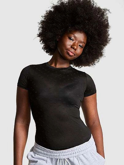 Pink Base Stretch™ Short-sleeve Tee - Black