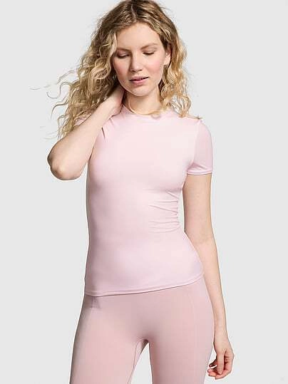 Pink Base Stretch™ Short-sleeve Tee - Pink