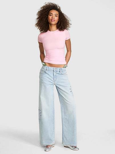 Pink Base Stretch™ Short-sleeve Tee - Pink