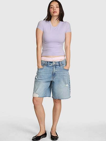 Pink Base Stretch™ Short-sleeve Tee - Purple