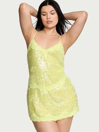 Victoria's Secret Sequin Mini Slip Dress