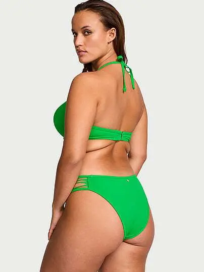 Victoria's Secret Strappy Hipster Brazilian Bikini Bottom - Green