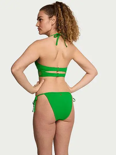 Victoria's Secret Swim String Cheeky Bikini Bottom - Green