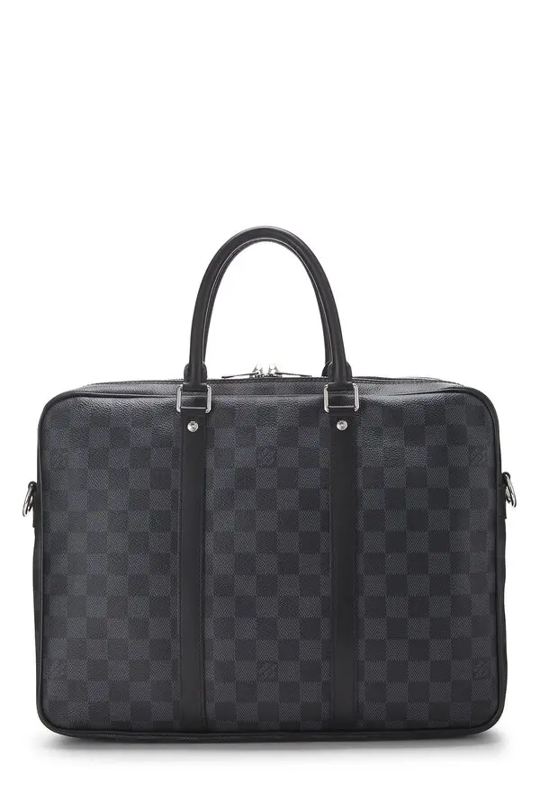 LOUIS VUITTON Damier Graphite Porte-documents Voyage - Black