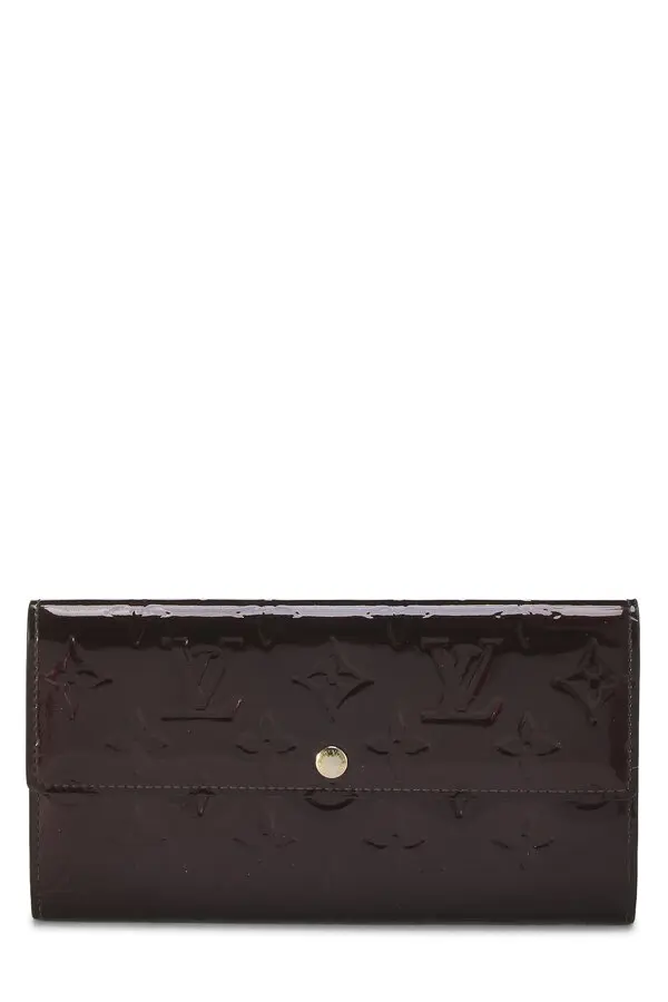 LOUIS VUITTON Monogram Vernis Sarah Wallet - Purple