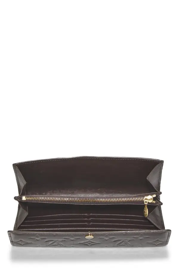 LOUIS VUITTON Monogram Vernis Sarah Wallet