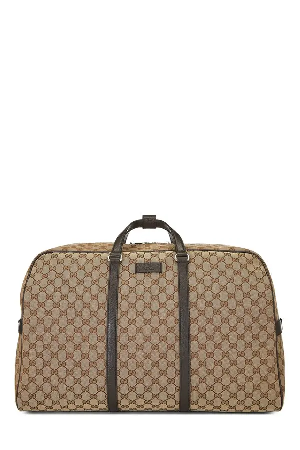Gucci Original Gg Canvas Weekender Bag - Brown