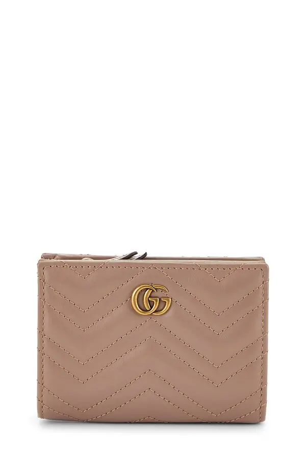 Gucci Gg Marmont Compact Wallet - Pink