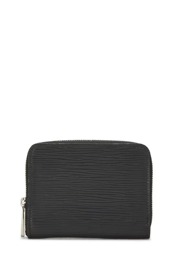 LOUIS VUITTON Epi Zippy Coin Purse - Black