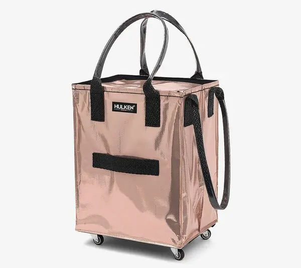 HULKEN Medium Rolling Tote Bag With Zip Top
