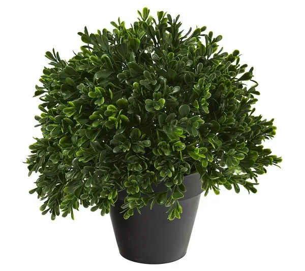 NEARLY NATURAL 10' Boxwood Topiary Plant Uv Res Istant - One-color