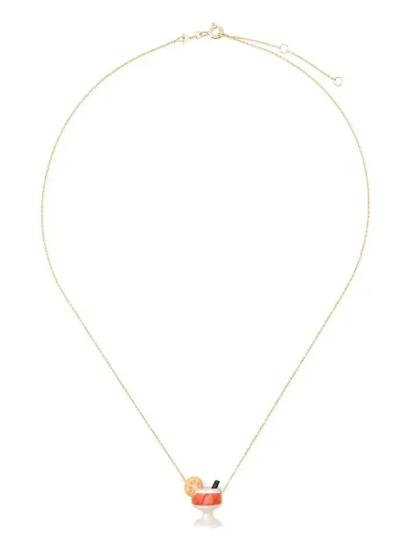 ALITA Cocktail Pendant Necklace - J Yellow Gold