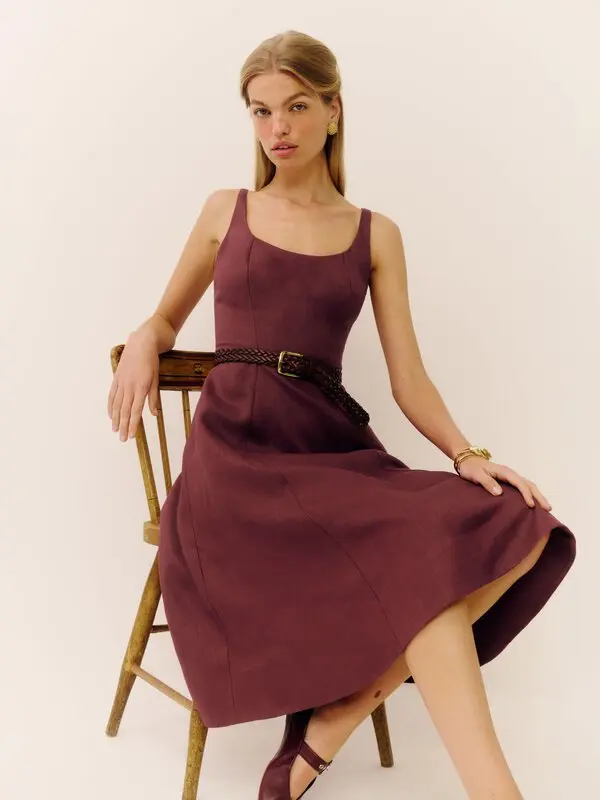 black a line v neck dress Betsy & Adam Women's Long Sleeve Organza Dress - Blue