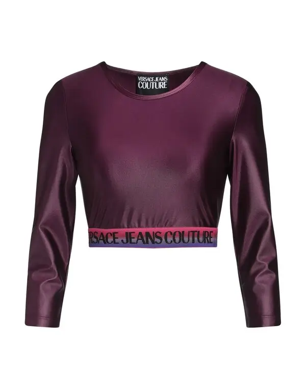 Versace Logo Print T-shirt - Purple