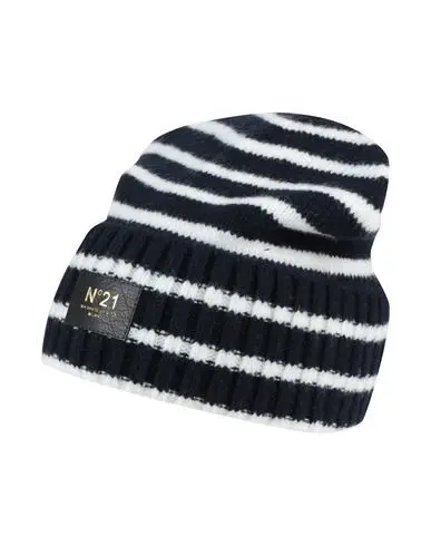 N°21 Striped Beanie - Blue