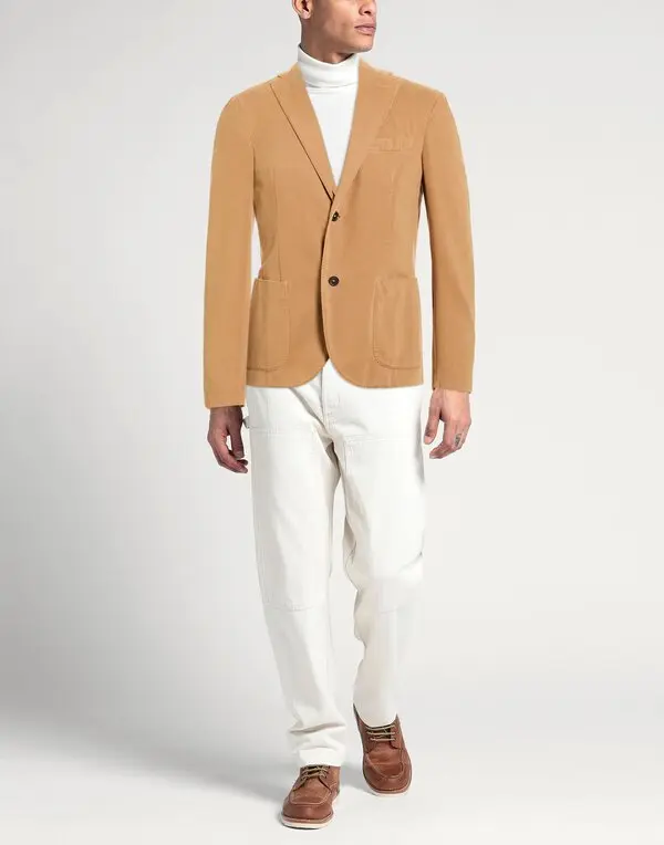 Montedoro Single-breasted Cotton And Cashmere Blazer - Beige