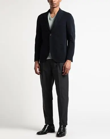 Montedoro Single-breasted Cotton And Cashmere Blazer - Blue