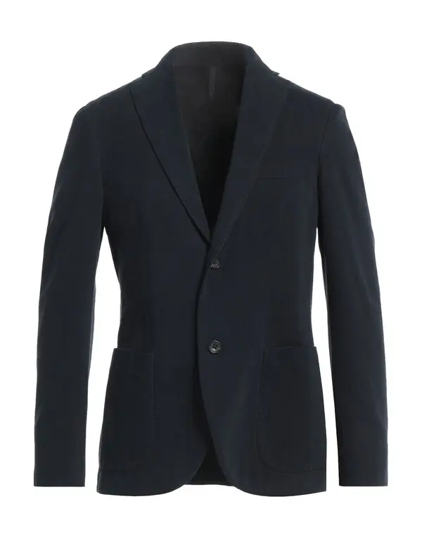 Montedoro Single-breasted Cotton And Cashmere Blazer - Blue
