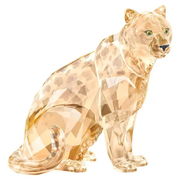 SWAROVSKI Scs A.e. 2019 Amur Leopard Sofia - Gold Tone