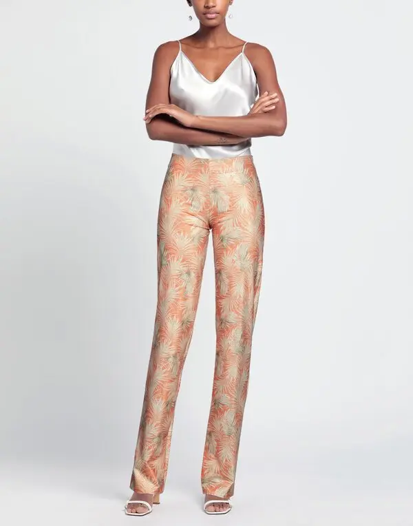 FISICO Floral-print Pants - Orange