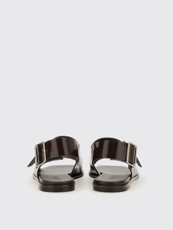 AeydĒ Flat Sandals With Buckle Detailing - Brown