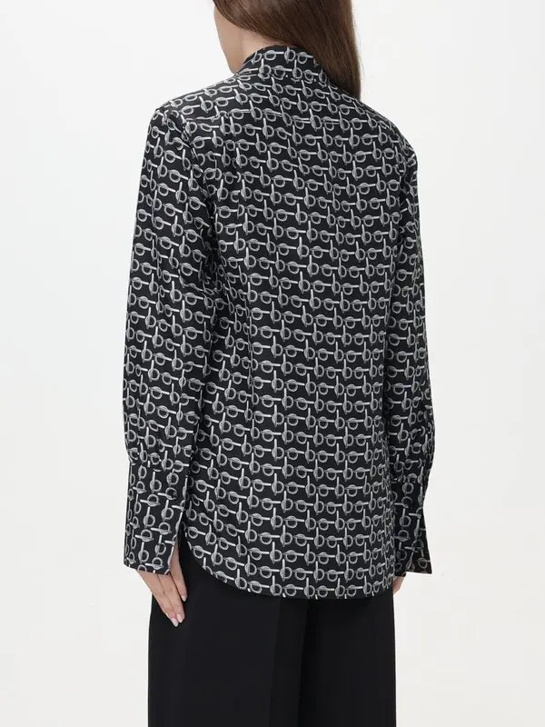 Burberry Graphic Print Button-up Shirt - Silver