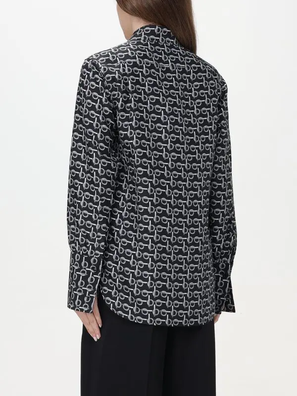 Burberry Graphic Print Button-up Shirt - Silver