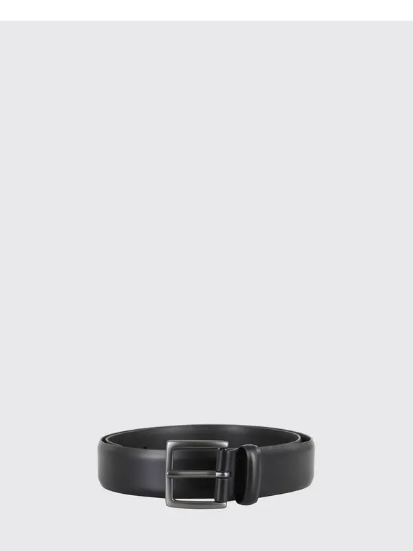 ORTIGNI Leather Belt - Black