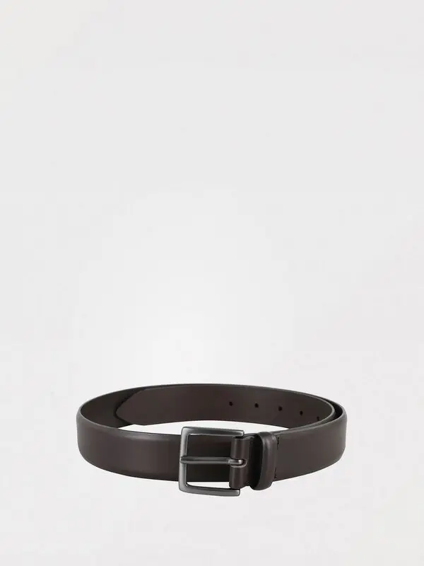 ORTIGNI Leather Belt - Ebony
