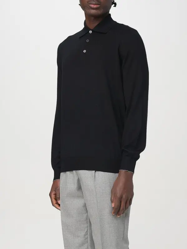 Brunello Cucinelli Long Sleeve Polo Shirt
