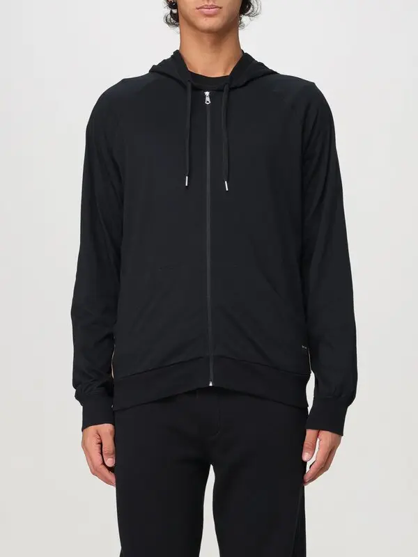 Paul Smith Zip-up Hoodie - Black