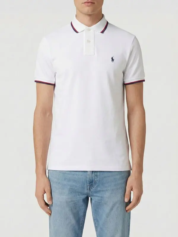 Polo Ralph Lauren Cotton Polo Shirt With Embroidered Logo - White