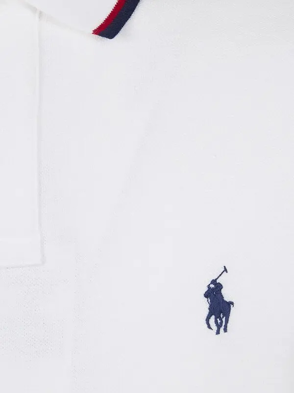Polo Ralph Lauren Cotton Polo Shirt With Embroidered Logo - White