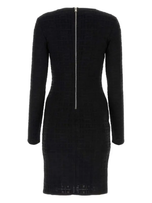 Givenchy 4g Jacquard Long-sleeved Dress