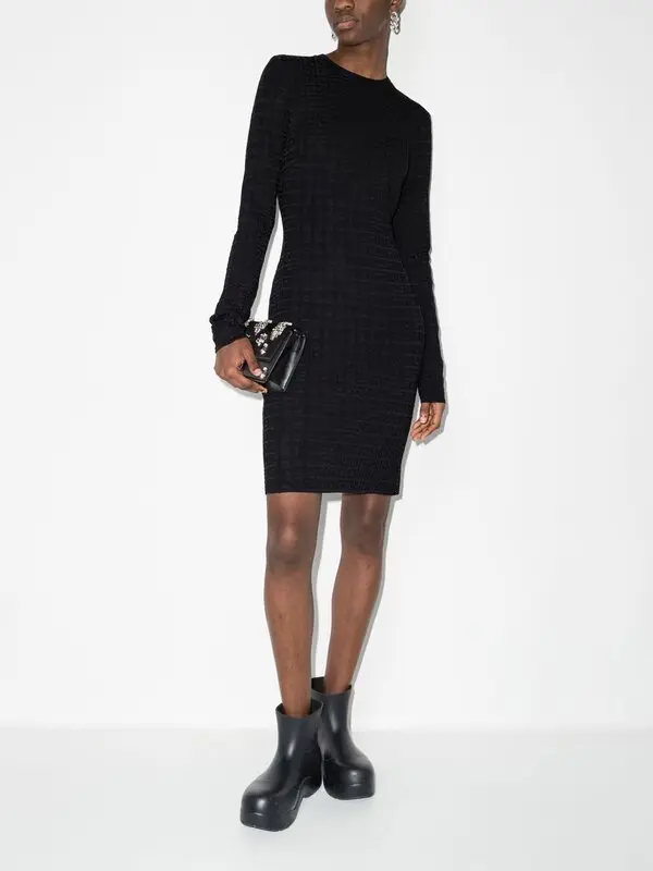 Givenchy 4g Jacquard Long-sleeved Dress
