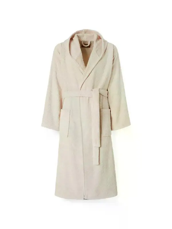 Missoni Hooded Cotton Bathrobe - Neutrals