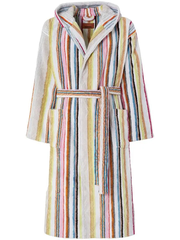 Missoni Moonshadow Cotton Bathrobe - Yellow