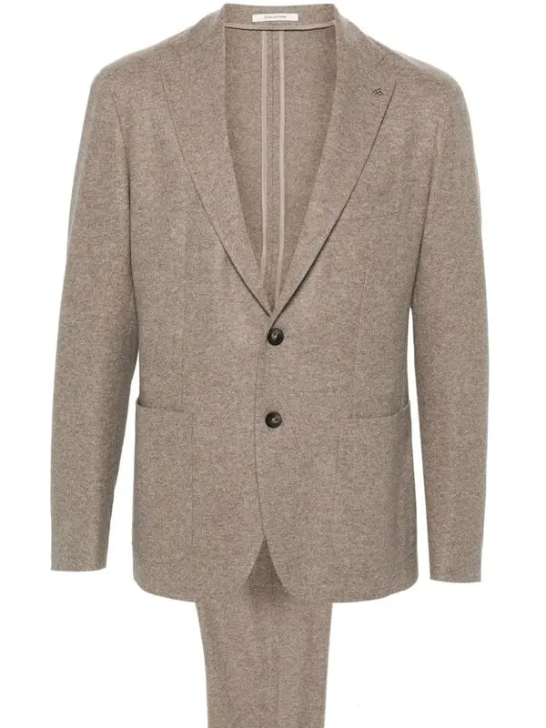 Tagliatore Mélange Virgin-wool Suit