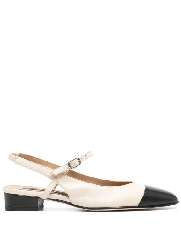 CAREL Oceano Slingback Toe Ballet Sandals - Neutrals