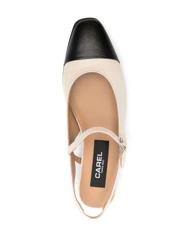 CAREL Oceano Slingback Toe Ballet Sandals - Neutrals