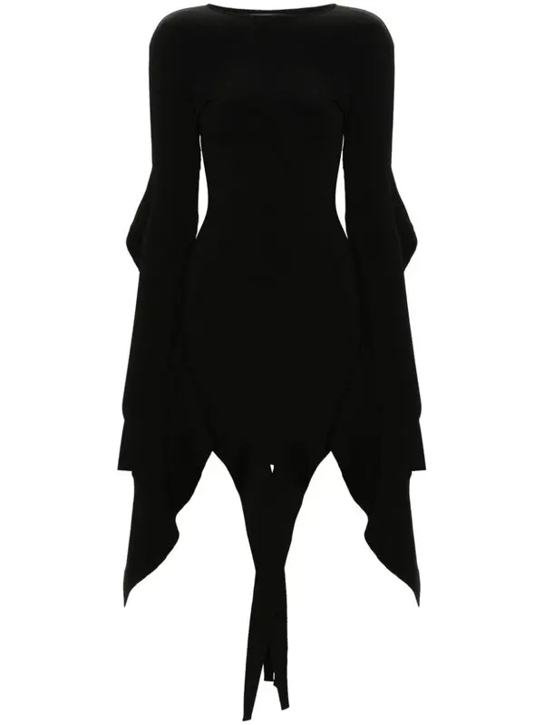 MUGLER Asymmetric Mini Dress