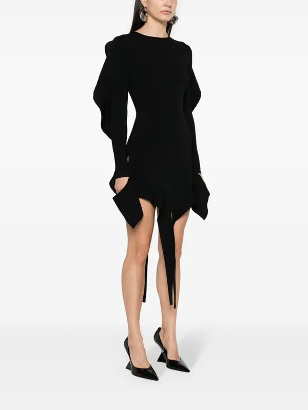 MUGLER Asymmetric Mini Dress
