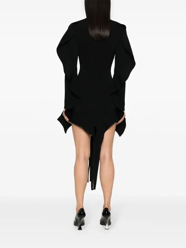 MUGLER Asymmetric Mini Dress