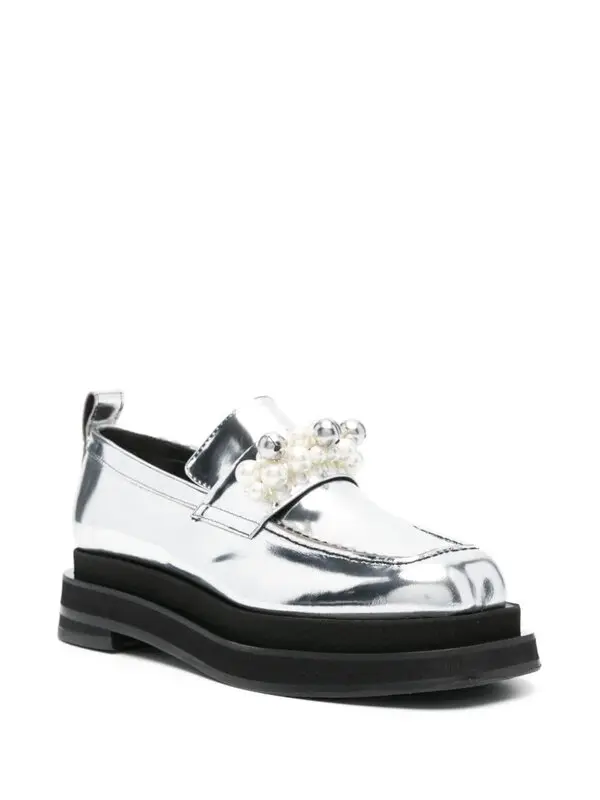 Simone Rocha Heart Toe Platform Loafers