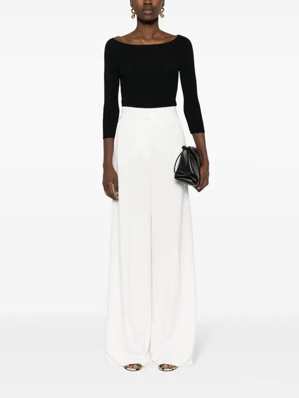 Max Mara Ercole Wide-leg Trousers - White