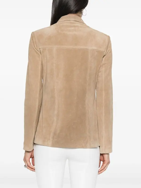 Coperni Suede Single-breasted Jacket