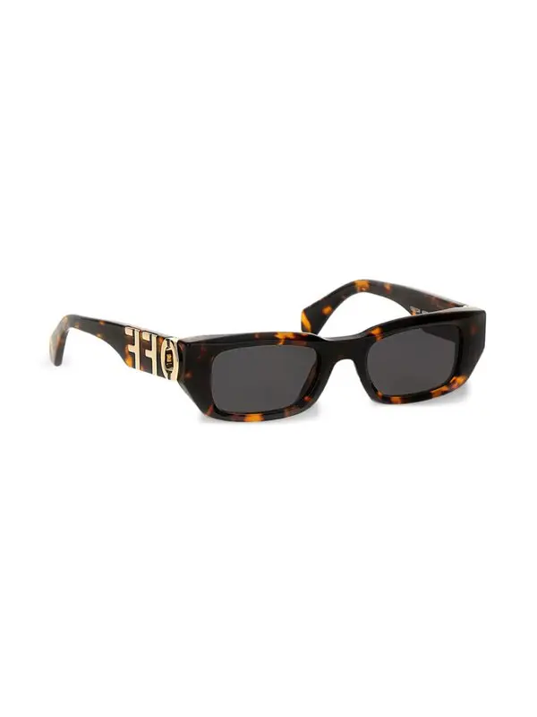 Off-White Fillmore Rectangle-frame Sunglasses - Brown